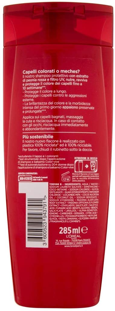 Il numero 1 del risparmio-ELVIVE SHAMPOO COLOR VIVE PER CAPELLI ...