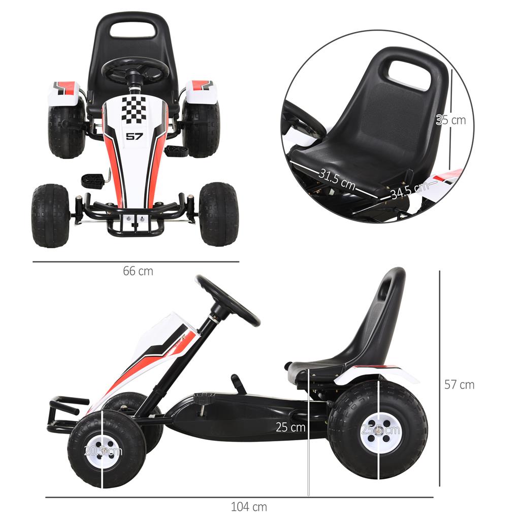 Il numero 1 del risparmio-GO-KART A PEDALI PER BAMBINI 3-8 ANNI CON ...