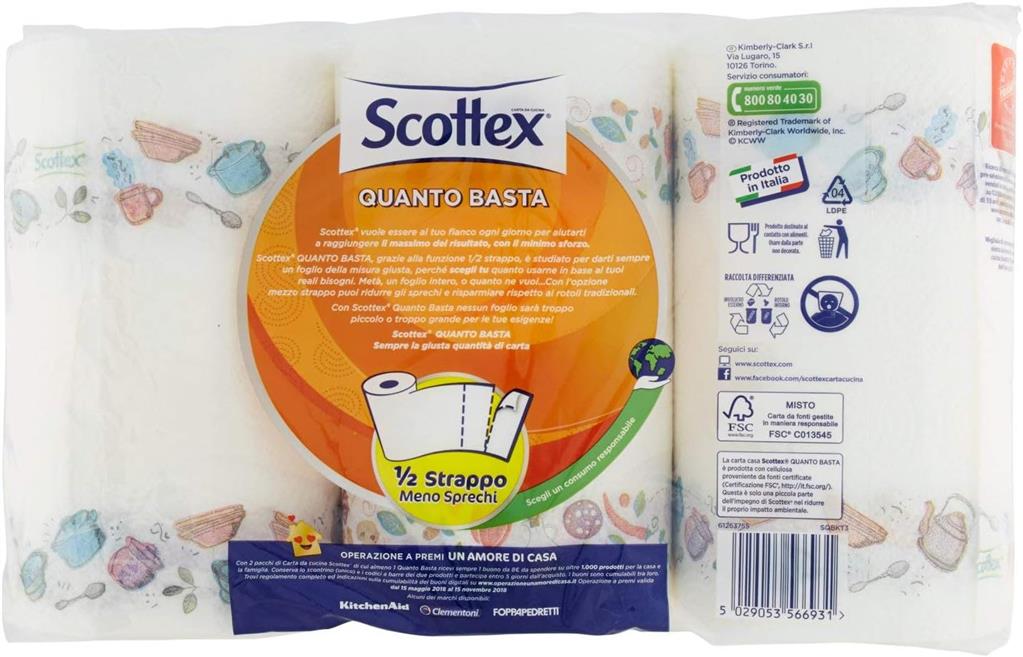 Il numero 1 del risparmio-CARTA CUCINA SCOTTEX 3PZ QUANTO BASTA