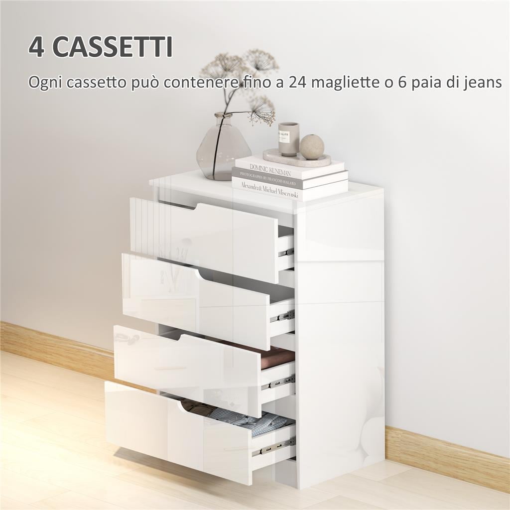Il numero 1 del risparmio-CASSETTIERA 4 CASSETTI MODERNA E MINIMAL IN ...